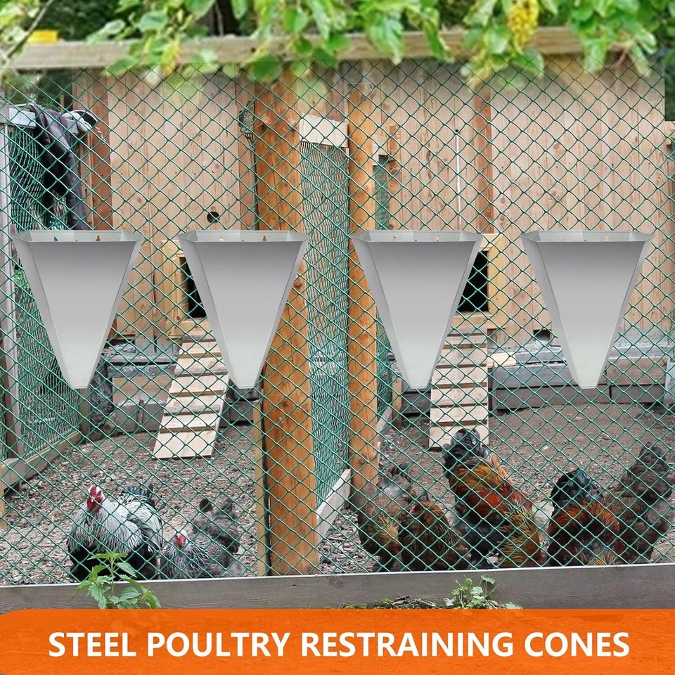Chicken Duck Poultry Killing Processing Restraining Cone Funnel FREE US ...