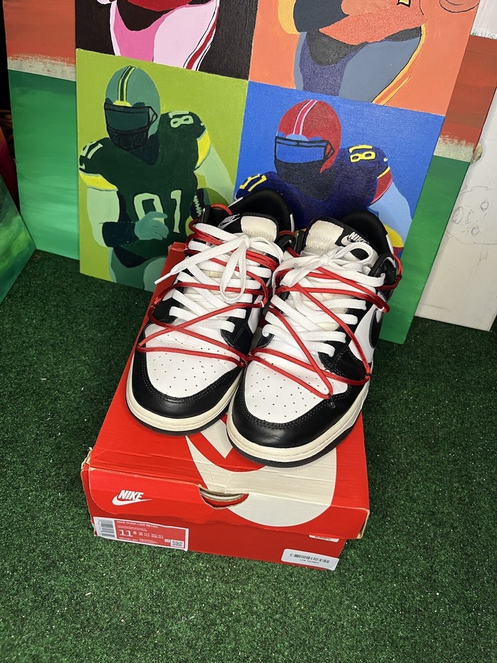 Nike Panda Dunk Low With Custom Off White Over-lace | eBay