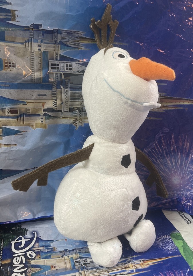 Disney Frozen OLAF 14" Plush Toy Snowman Stuffed Animal Lovey Doll | eBay