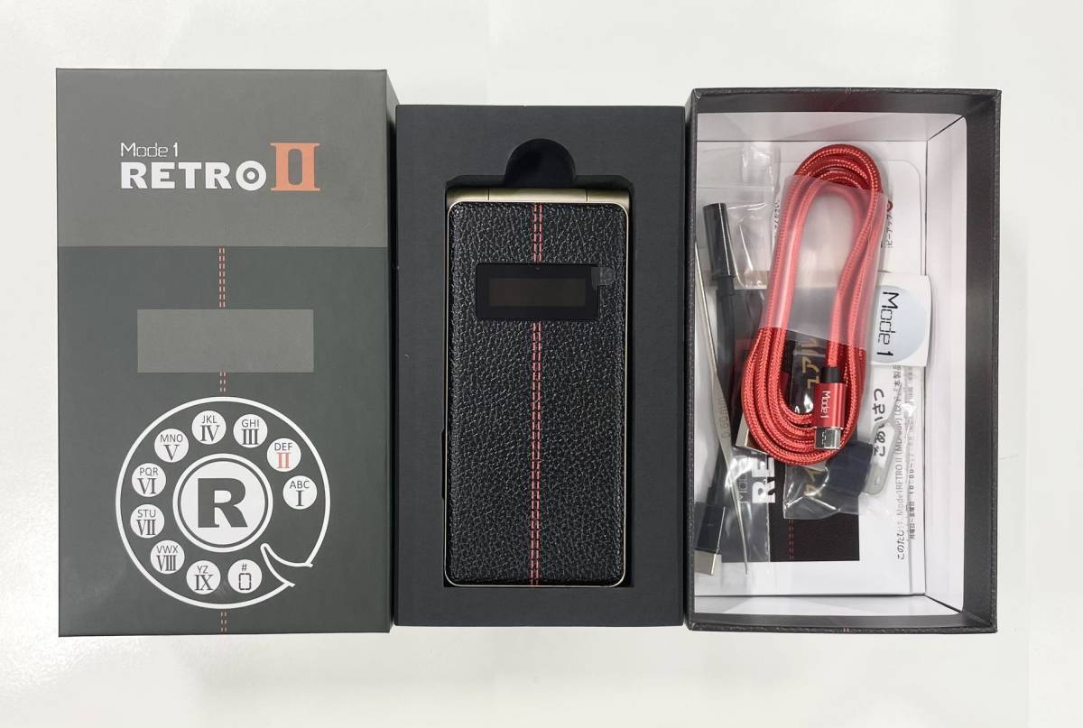 FREETEL MODE1 RETRO II Android Flip Phone Unlocked Black Retro 2 in Box ...