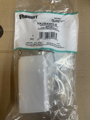 Panduit NetKey NK2BXIW-A 2-Position Elongated Surface Mount Box -10 ...