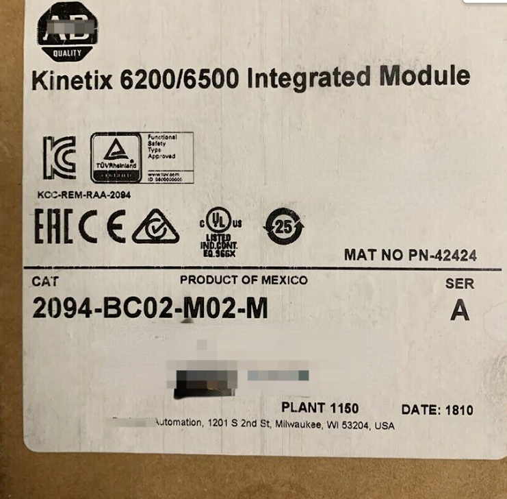New Factory Sealed AB 2094-BC02-M02-M SER A Kinetix 6000/6500 Module AB ...