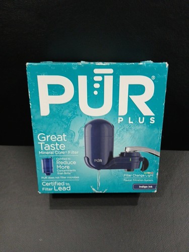PUR Plus Faucet Mount Filtration System Mineral Core Indigo Ink New ...