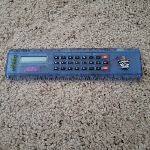 Cartoon Network Dexters Laboratory Calculator Ruler - Used - Solar ...