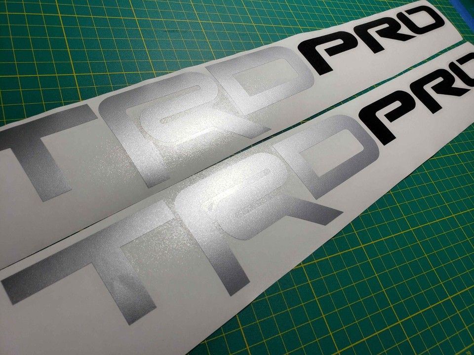 TRD PRO Decals Set for Toyota Tacoma Tundra Truck Bed side Stickers ...