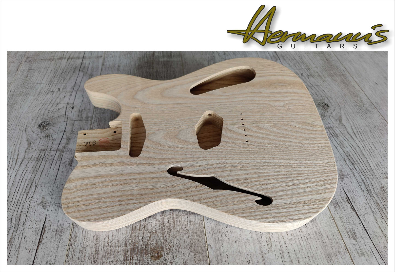 Thinline Tele Roasted Swamp Ash Body, 2-Piece, Unfinished, Weight Only ...