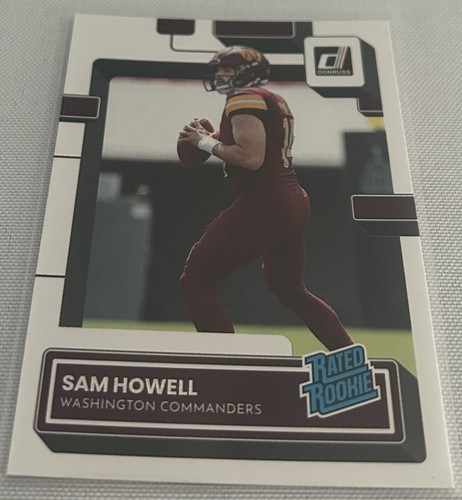 2022 Donruss Football Sam Howell Washington Commanders Rookie Card #305 ...