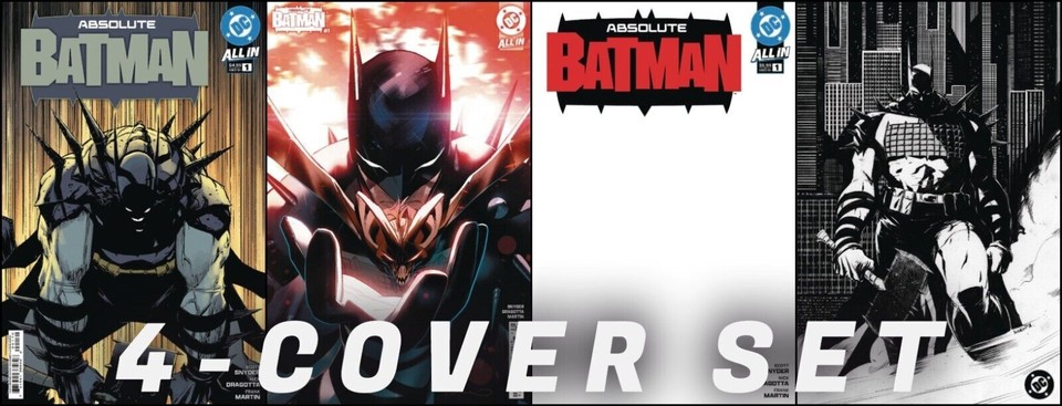 ABSOLUTE BATMAN #1 4TH PRINTING DC COVER PICK/SET/VARIANTS 1:25 12/26 ...