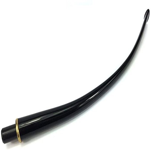 Acrylic Pipe Stem 9mm Bent Long Stem Pipe Mouthpiece for Churchwarden ...