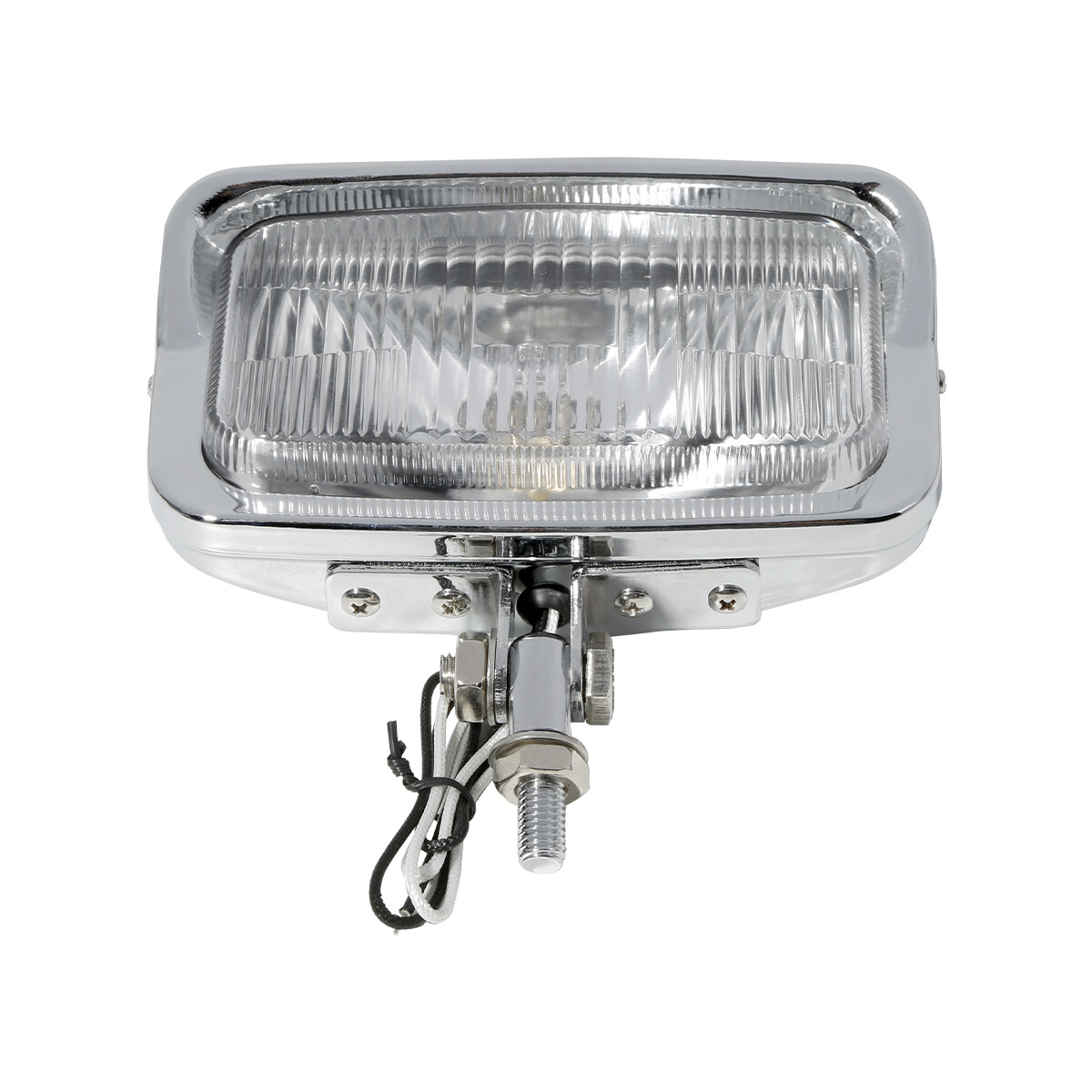 Retro Rectangle Headlight Fit For Harley Cafe Racer Chopper Bobber ...