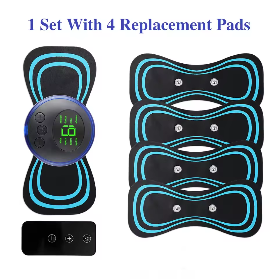 TENS PAD EMS MUSCLE STIMULATOR MACHINE MASSAGERS BODY PAIN RELIEF ...