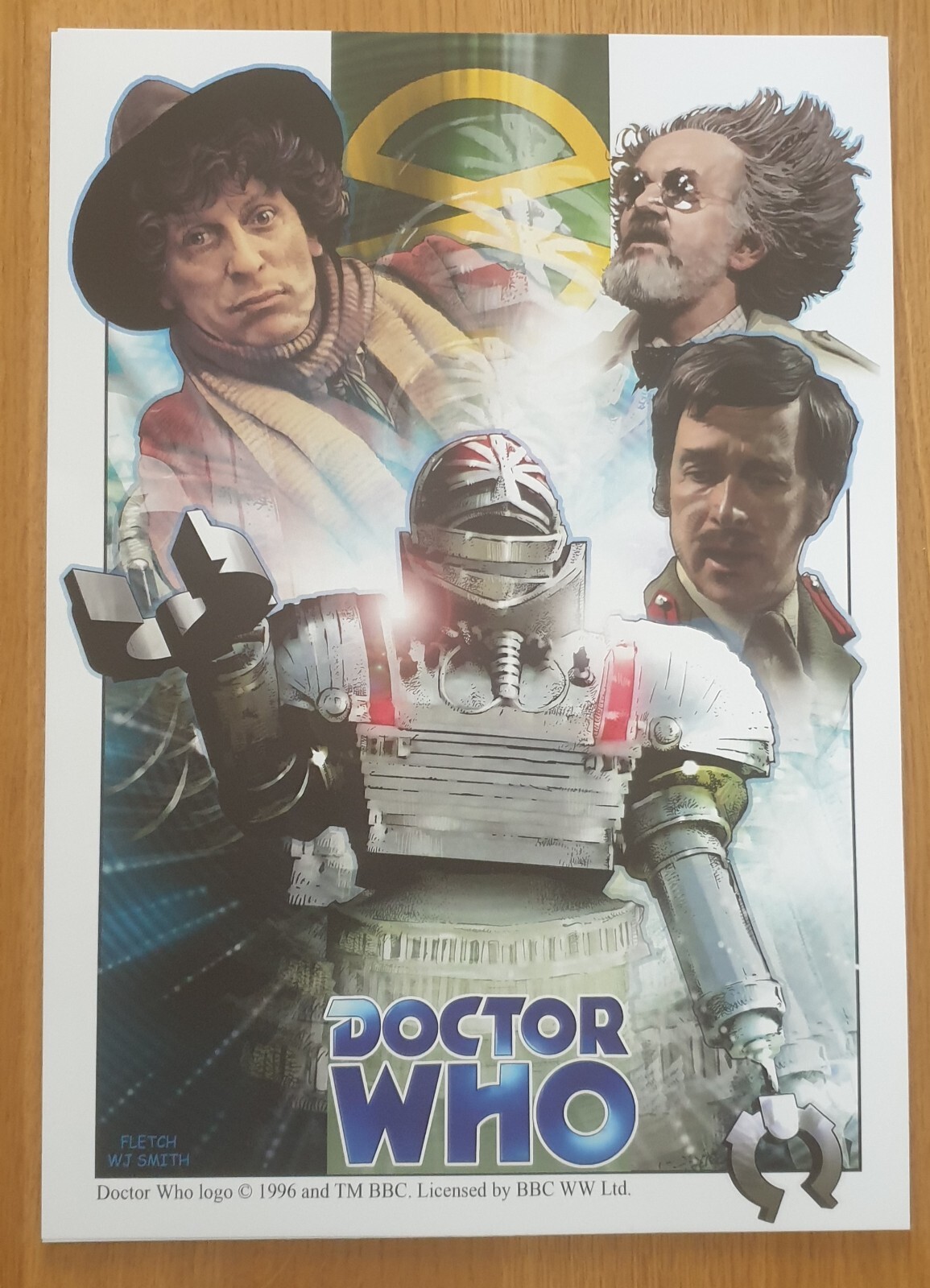 Doctor Who 4th doctor & The giant robot exclusive A3 Poster by jason ...