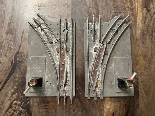 Vintage Marx Train Track, Manual Track Switch - Left and Right Lot of 2 ...