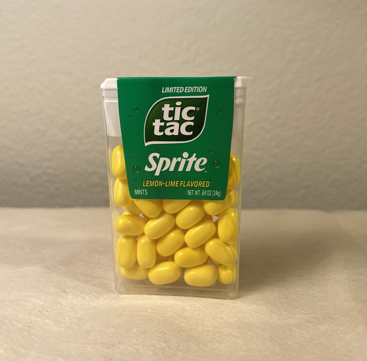 Sprite Tic Tac Lemon Lime Flavored, Limited Edition Mints - NEW ...