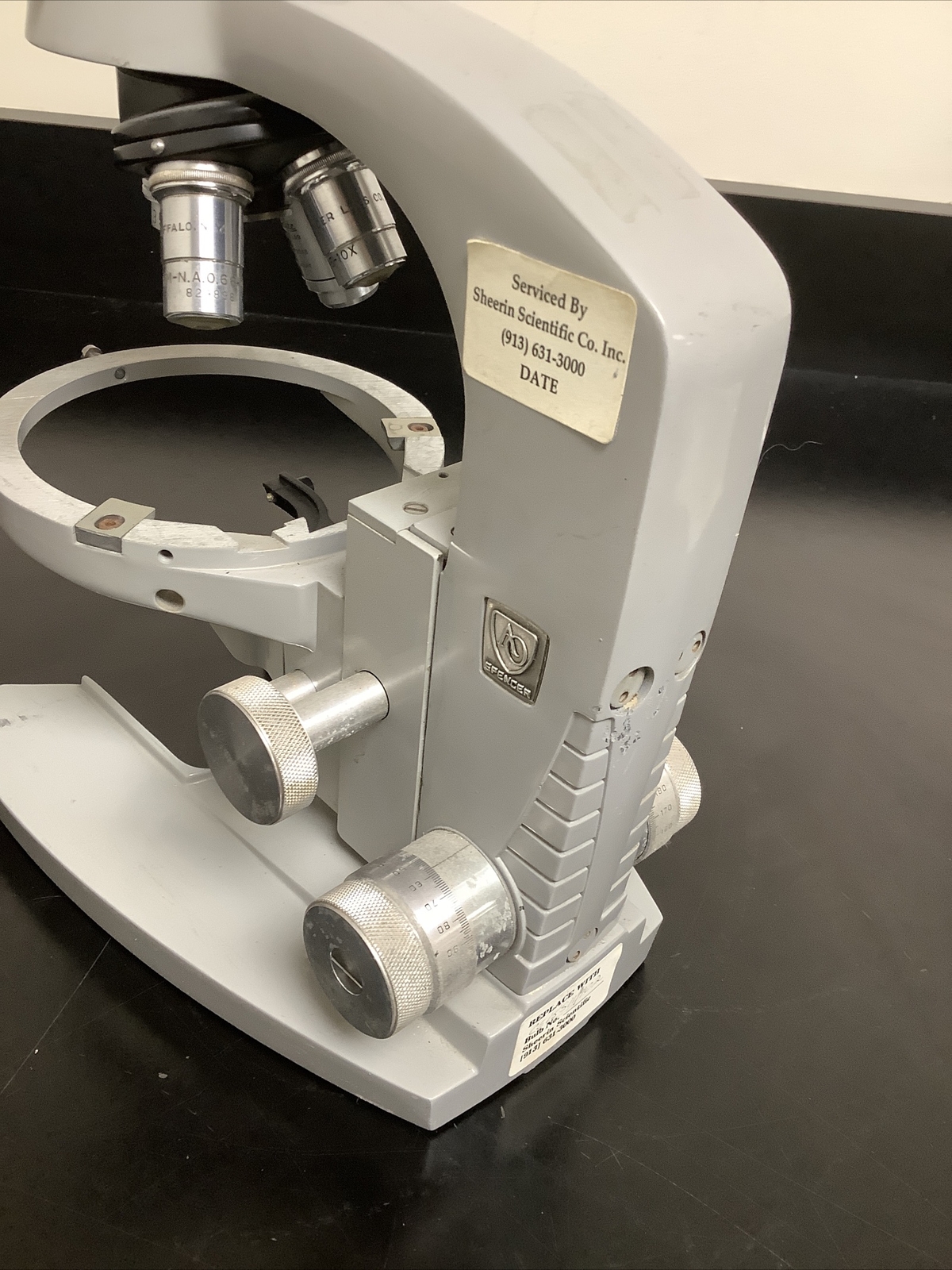 Vintage American Optical Spencer Polarizing Microscope Binocular 4 ...