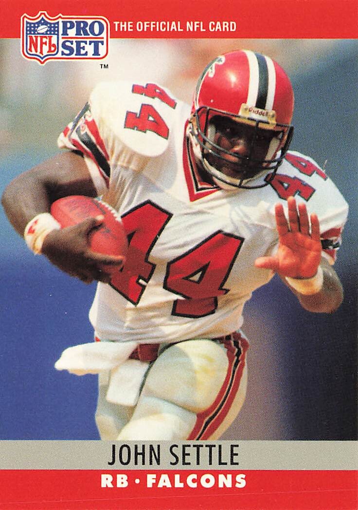 John Settle 1990 Pro Set #37 Atlanta Falcons | eBay