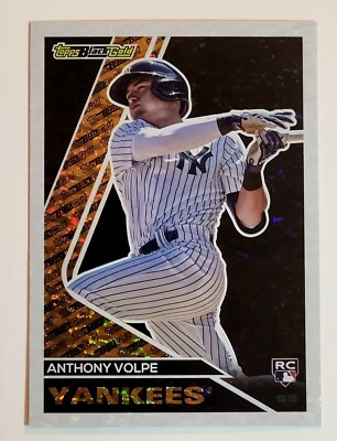 2023 Topps Update Anthony Volpe Rookie Card RC Black Gold Foil Yankees ...