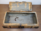 Antique Round Cylindrical Leather Covered Trunk, c.1822 I. Sanford ...