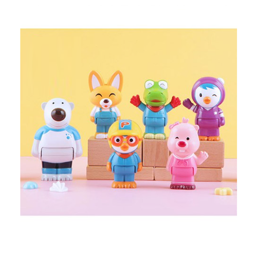 Pororo & Friends Mini Figure 6 Sets Eddy Crong Petty Loopy Poby Korea ...