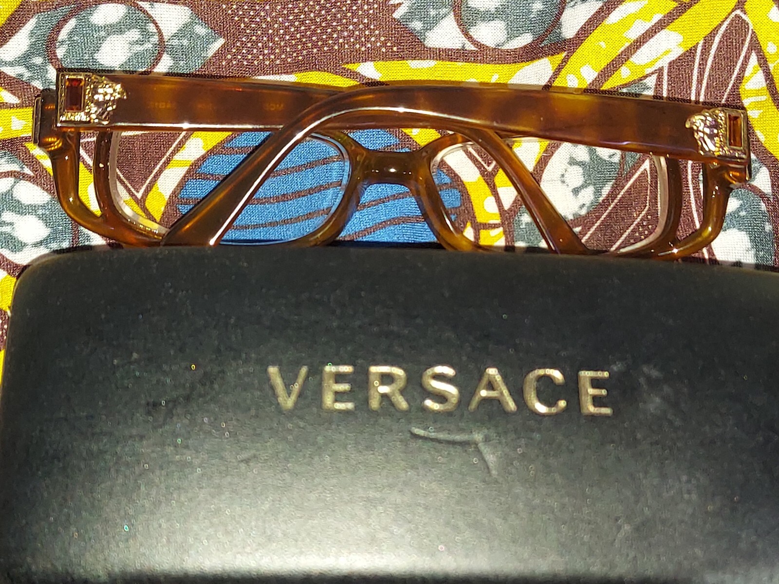 Vintage Versace 1970s? Faux Tortoise Shell glasses Mo… - Gem