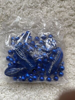 New Budweiser Mardi Gras Beads New Sealed Red and Blue Necklaces.!! | eBay