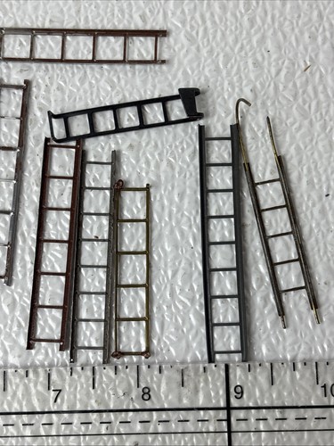 21 Mixed Steel/Brass Reefer Ladders O Scale Model Railroad Model Train ...