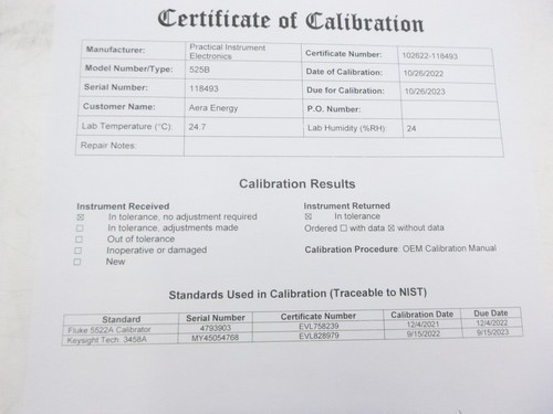 Practical Instrument Electronics 525B Automated RTD & Thermocouple ...