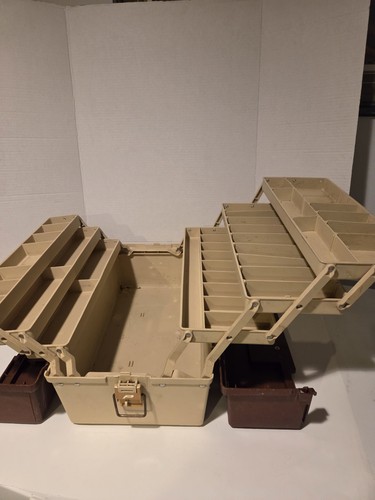 Vintage Plano 60545 Tackle Box 2 Sided 6 Tray Locking MADE in USA | eBay