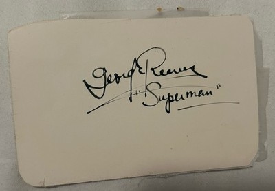 George Reeves Signed Autographed Cut Signature Superman RARE | eBay