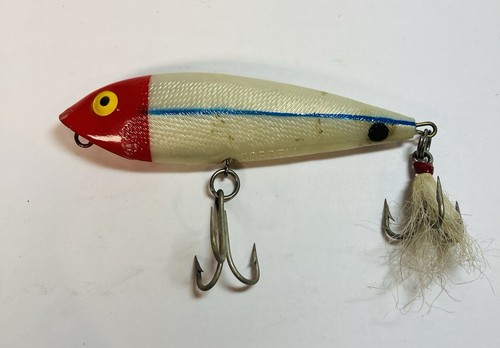 Vintage Cotton Cordell Blue Striper Saltwater Fishing Lure Red White ...