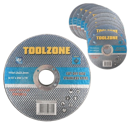 10x Thin 115mm 4.5" Metal Cutting Discs Slitting Steel Metal Angle ...