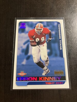 Erron Kinney PACIFIC PARAMOUNT ROOKIE LIMITED CARD 314/325 NFL 2000 T9 ...