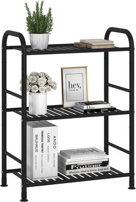 3-Tier Adjustable Shelving Unit, Heavy Duty Storage Rack Organizer ...