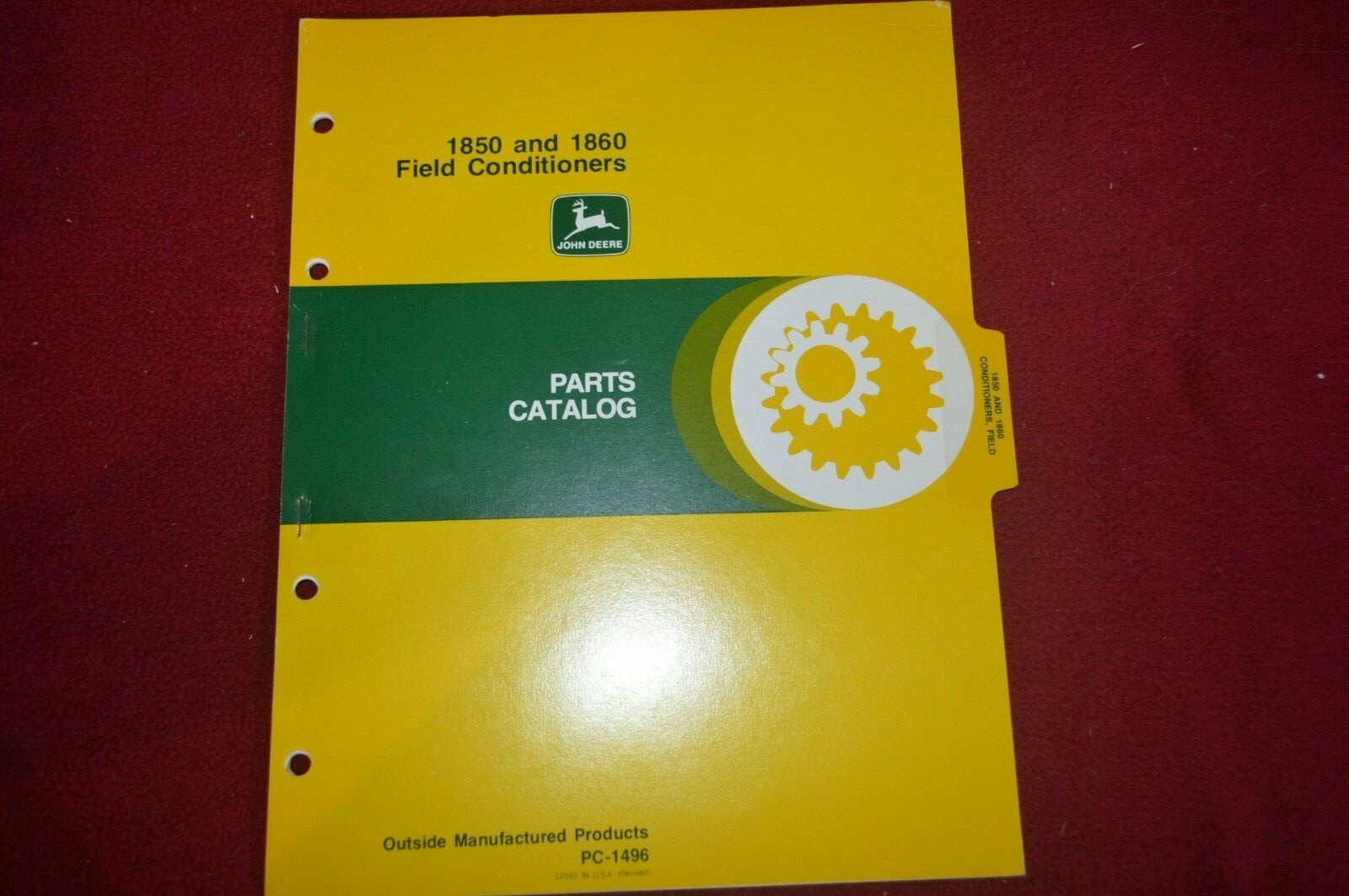 John Deere 1850 1860 Field Conditioners Parts Book Manual LPFP | eBay