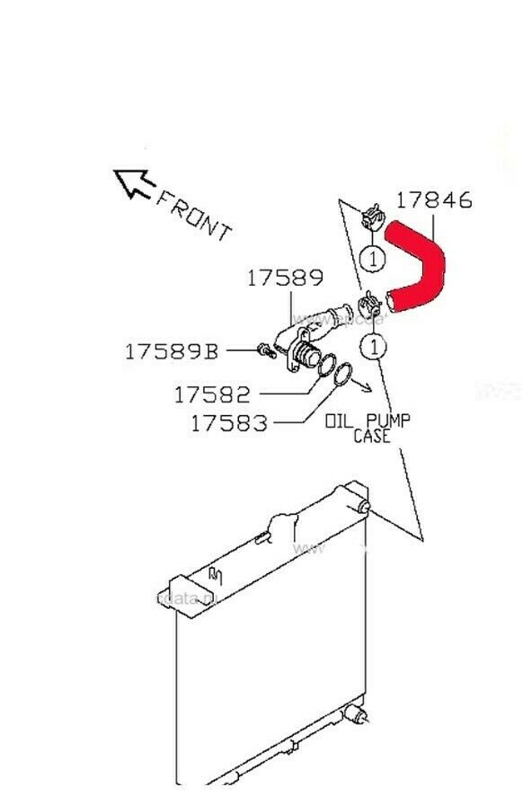 FOR SUZUKI JIMNY COOLING RADIATOR TOP RUBBER GENUINE HOSE PIPE INLET ...
