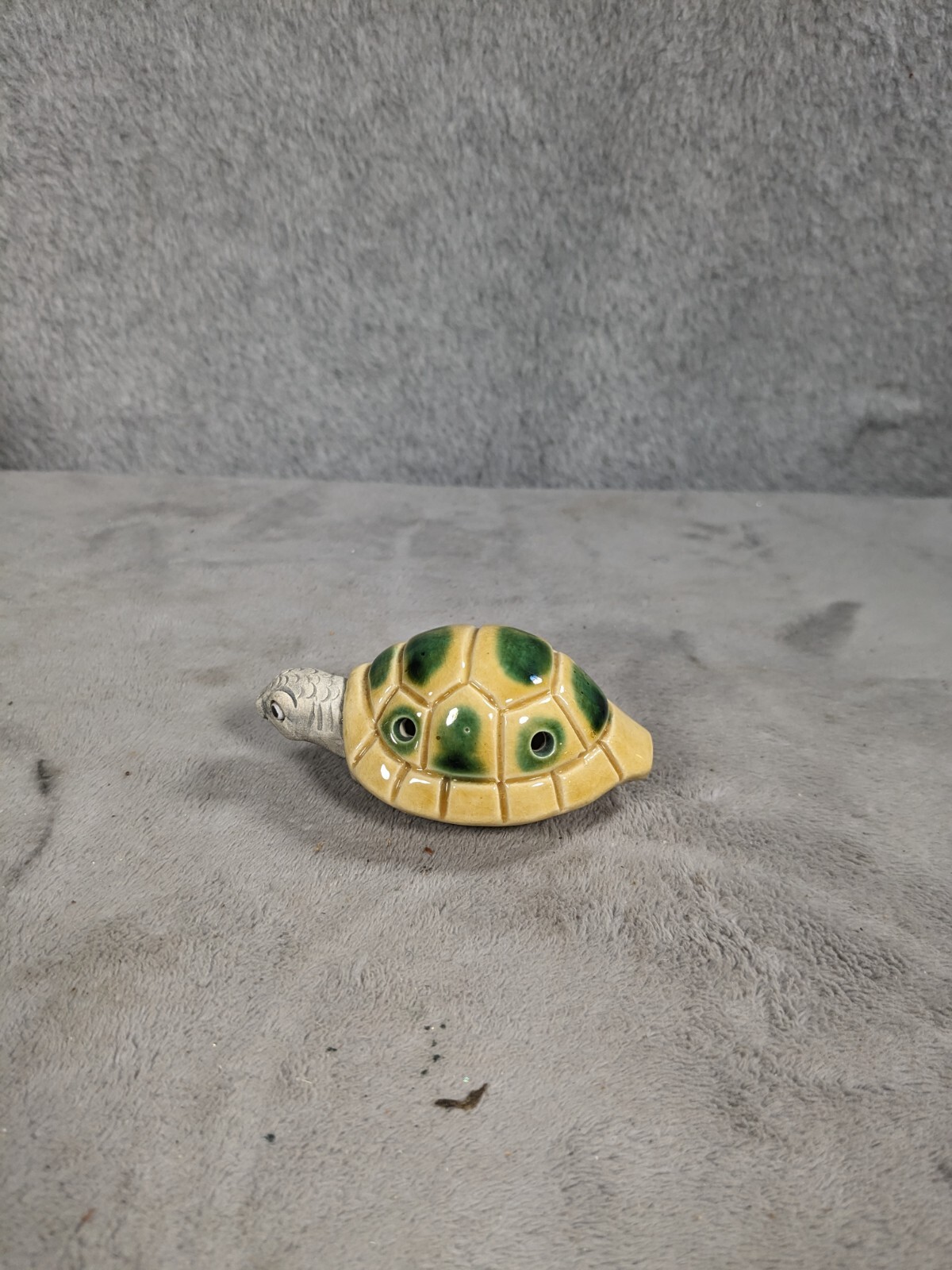Vintage Handmade Folk Art Ceramic Clay Turtle Whistle Primitive Pottery ...