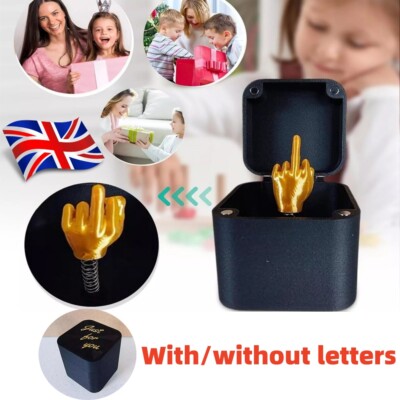 Middle Finger In A Box Funny Surprise Box Pop up Christmas Novelty Fun ...
