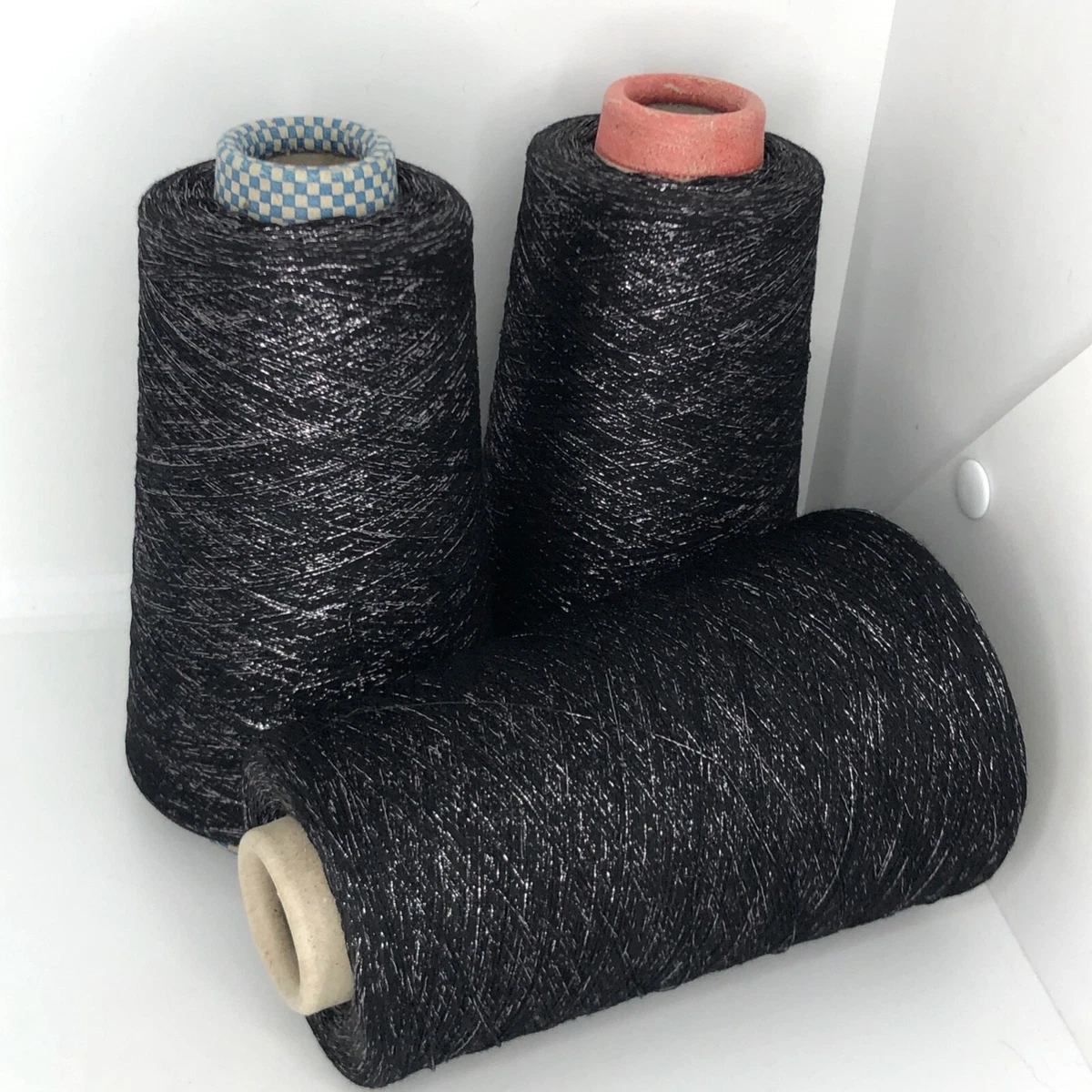 Black Cotton Yarn Cone