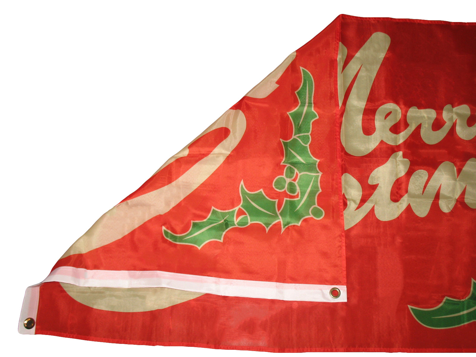 3x5 Merry Christmas Mistletoe Lettering Flag 3'x5' House Banner Fade ...