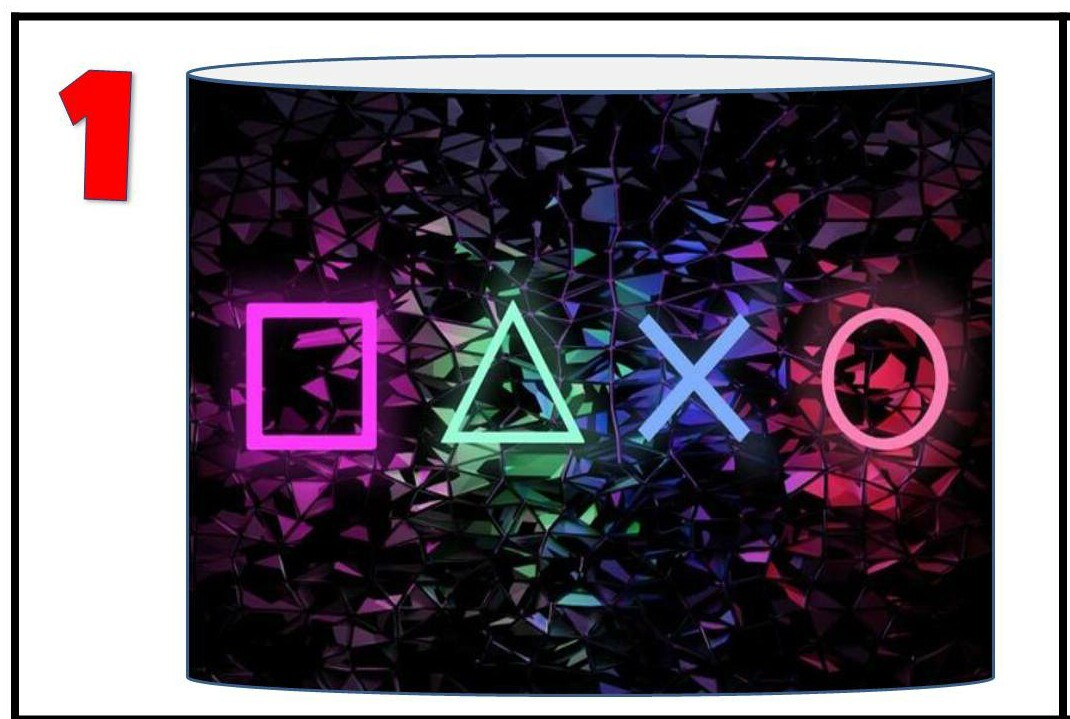 PLAYSTATION GAMING CEILING LIGHT SHADE OR TABLE LAMPSHADE-4 DESIGNS-3 ...