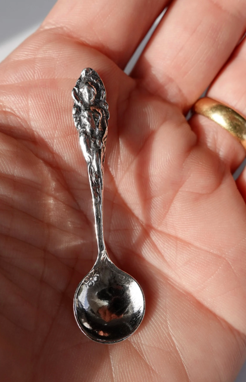 925 Sterling silver Mini Spoon-Small spoon for baby/Sugar & Salt spoon ...