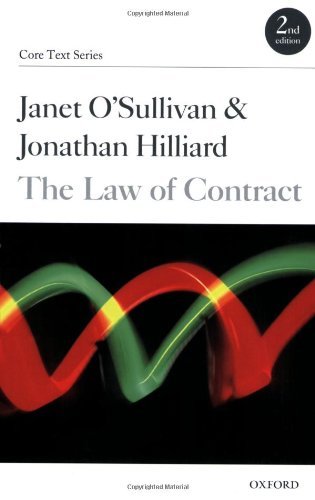The Law of Contract (Core Text Series),Janet O'Sullivan, Jonathan ...