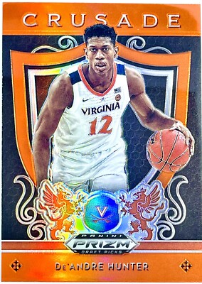 2019-20 Panini DeAndre Hunter Orange Prizm Rookie Card RC Atlanta Hawks ...