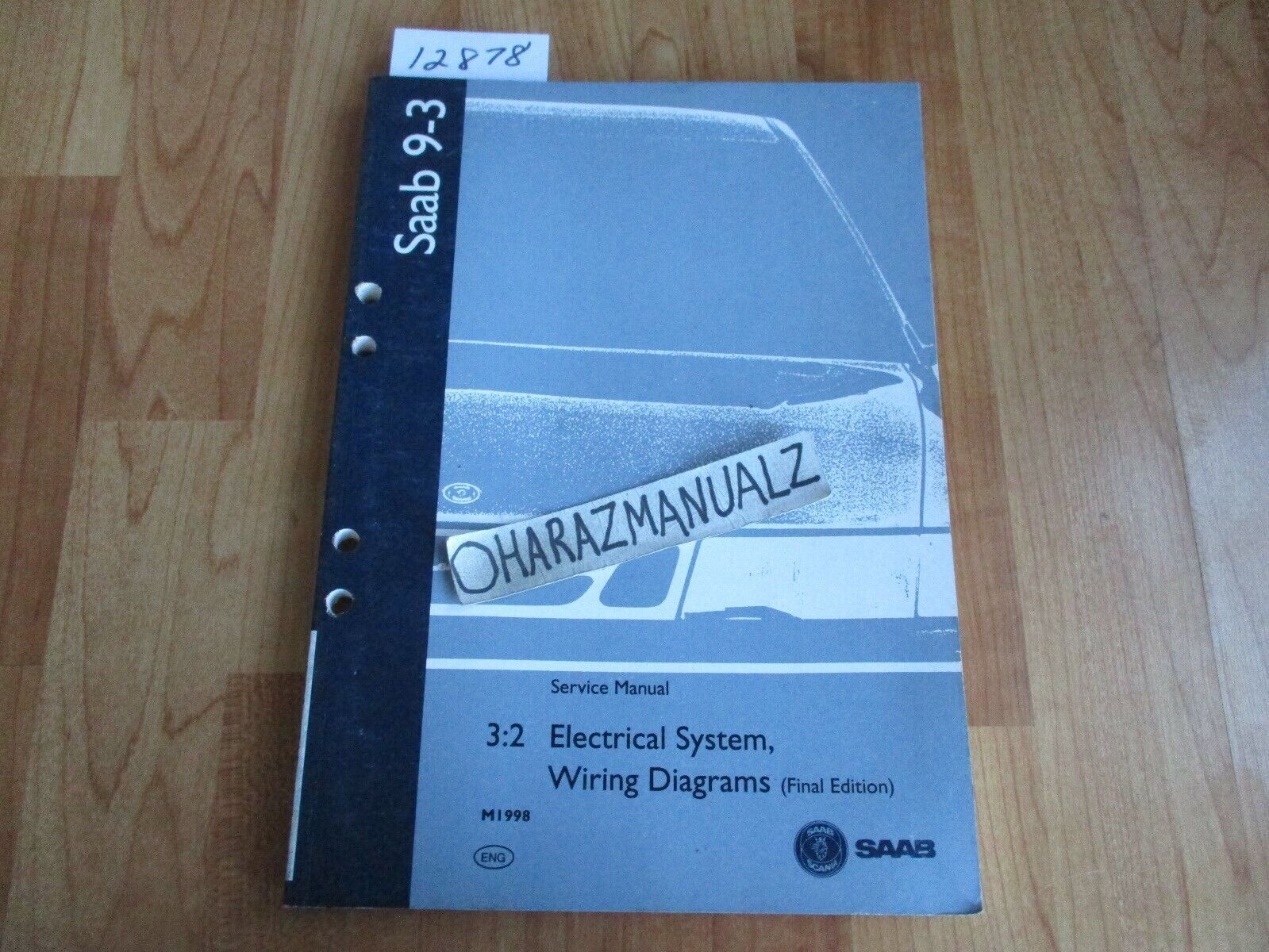 1998 SAAB 9-3 Electrical System Wiring Diagrams Final Edition Manual | eBay