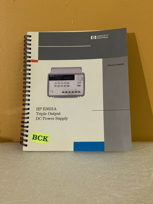 HP E3631-90002 E3631A Triple Output DC Power Supply User's Guide | eBay