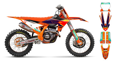 KTM Graphic SX SXF 2023 2024 125 250 300 350 450 Decals XC XCf SCRUB ...