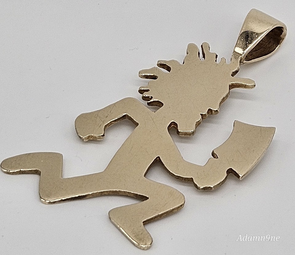 Insane Clown Posse Hatchetman Charm: Official 2000 GOLD Large ICP 1st ...