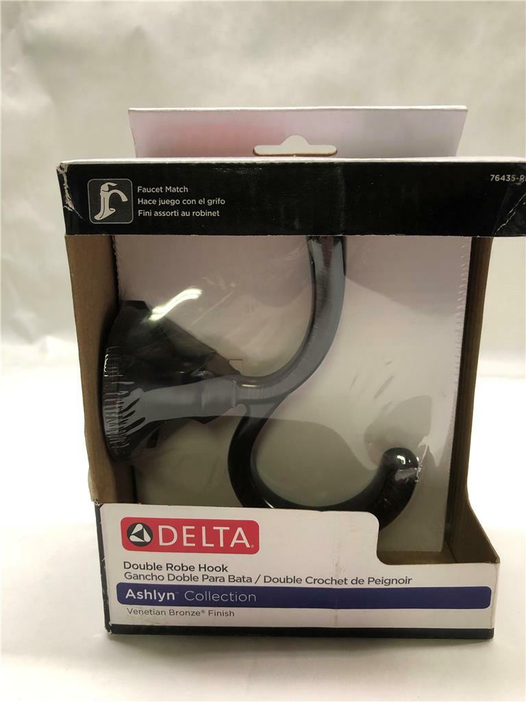 Delta-Ashlyn Collection-Double Robe Hook-Venetian Bronze 76435-RB | eBay