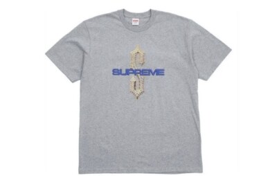 New DS Supreme SS18 Diamonds Bling Tee Grey Men's Size Med w/ Box Logo ...