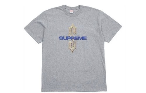 New DS Supreme SS18 Diamonds Bling Tee Grey Men's Size Med w/ Box Logo ...